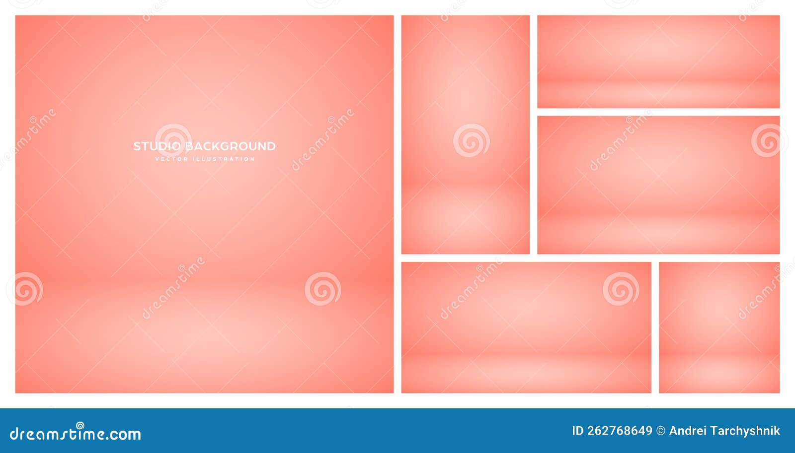 Empty Peach Studio Abstract Backgrounds with Spotlight Effect. Product ...