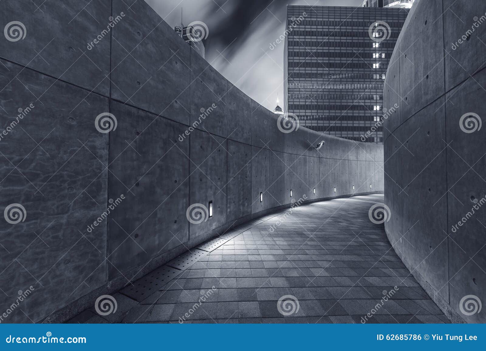 Empty pedestrian walkway stock photo. Image of architecture - 62685786