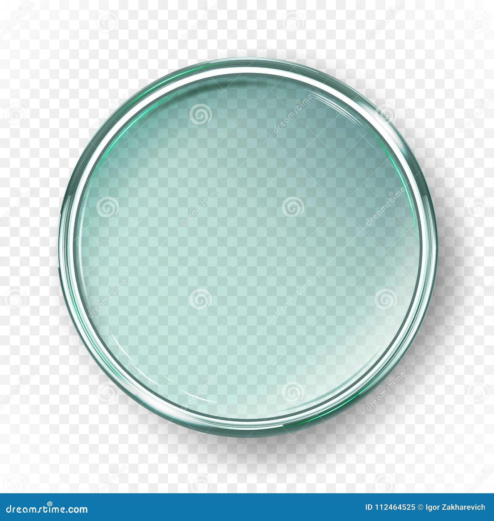 Empty Petri Dish on Transparent Background Stock Illustration ...