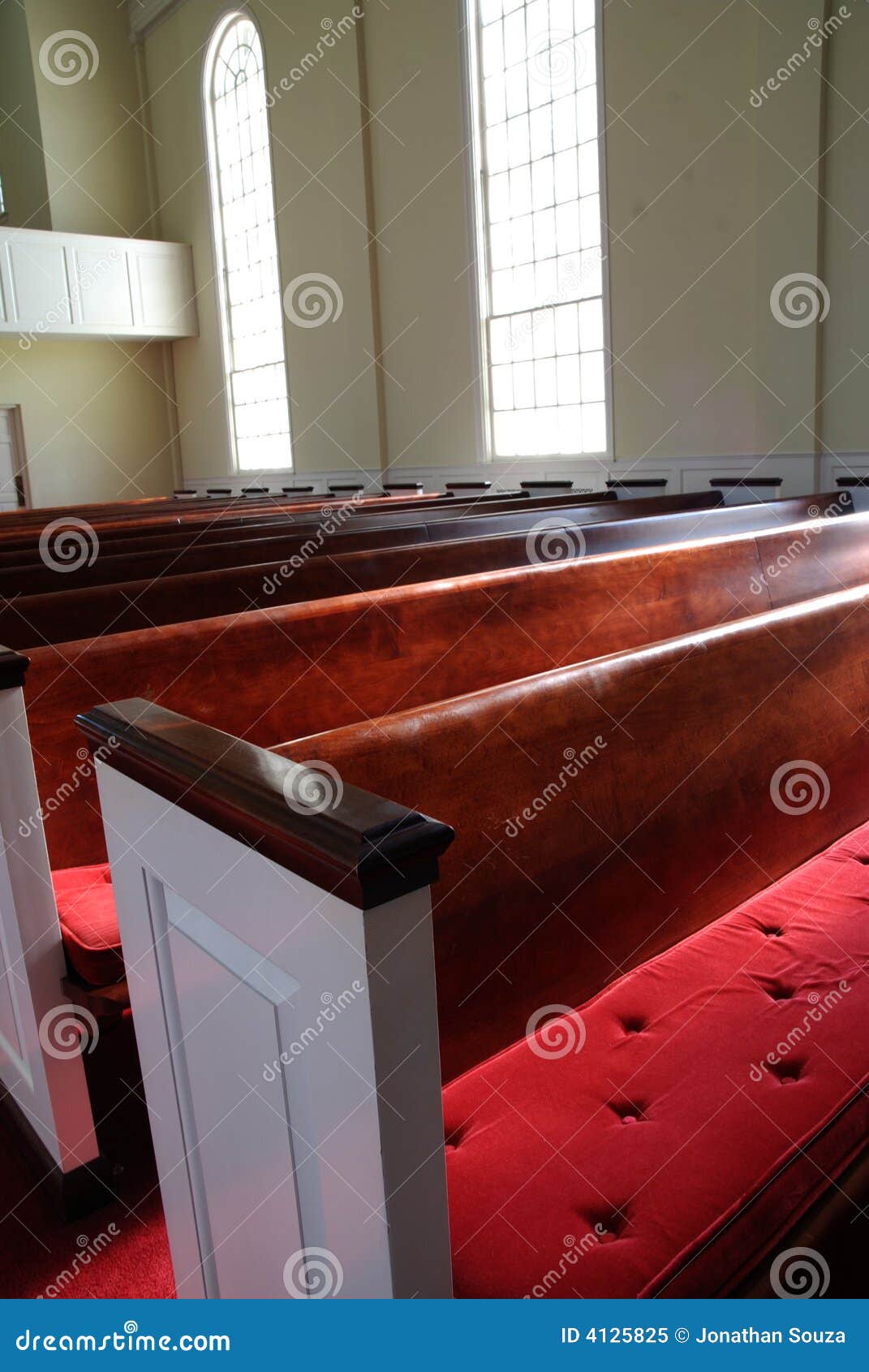 Empty Pews stock image. Image of pads, congregation, church - 4125825