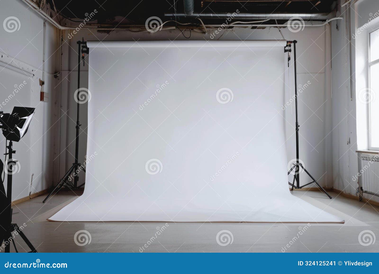 Empty Photo Studio is Awaiting for Models and Photographers Stock Image ...
