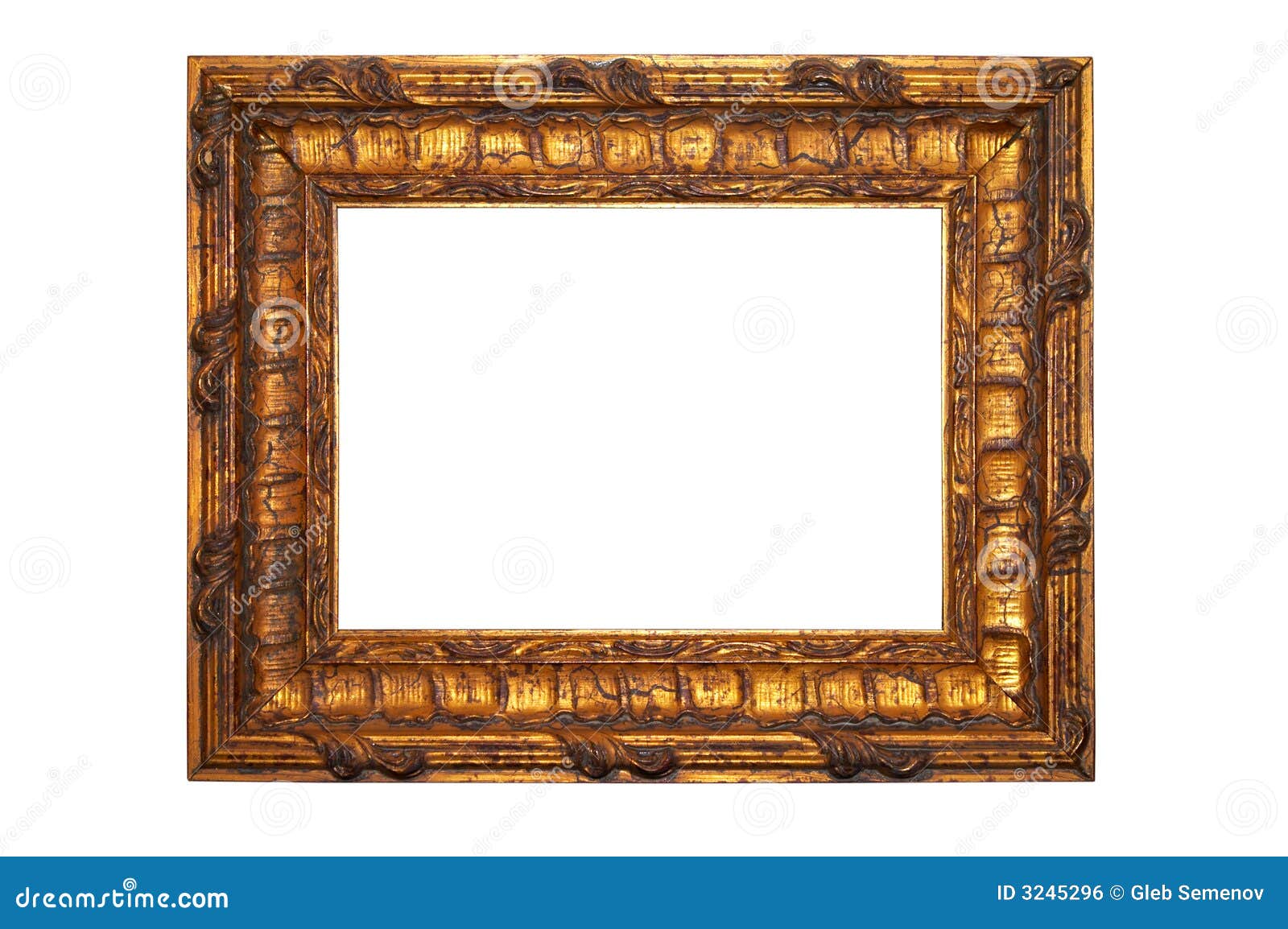 Empty picture frame stock photo. Image of backgrounds - 3245296