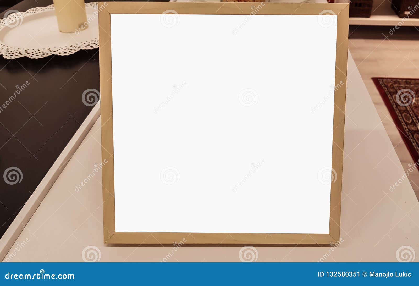 Empty Frame Blank Advertisement Banner Poster Mock Up Template Clipping ...