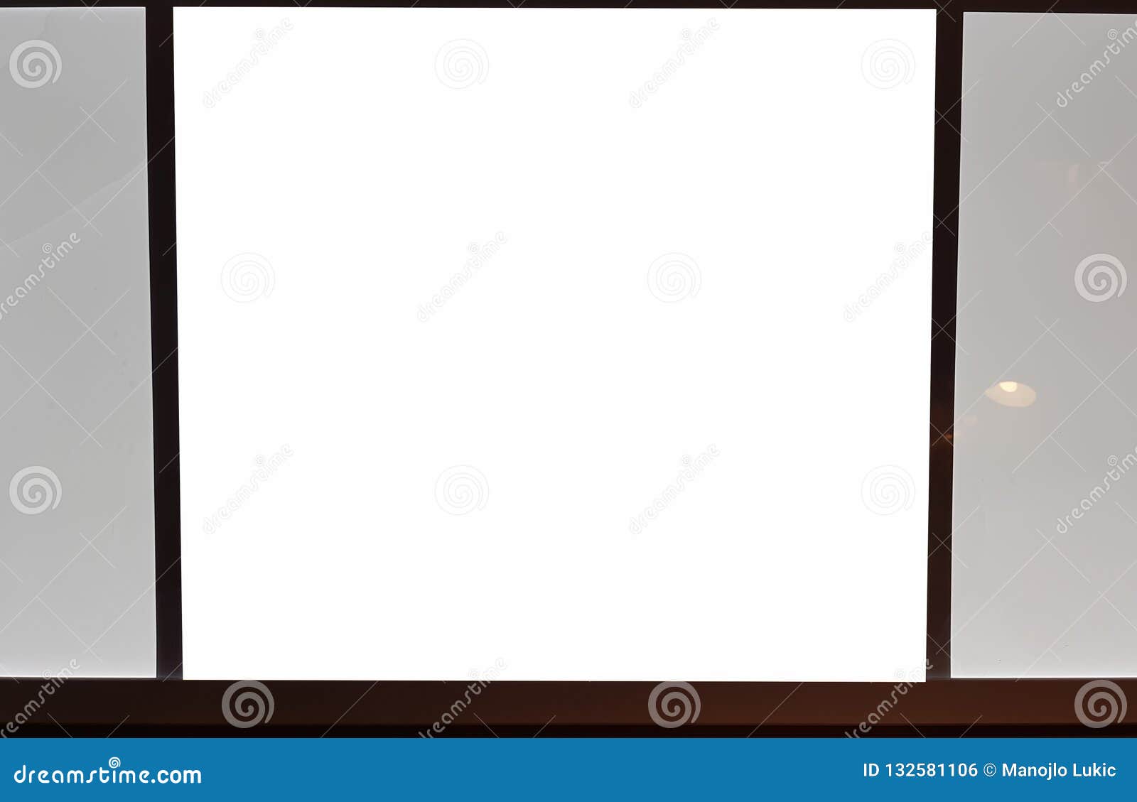 Empty Frame Blank Advertisement Banner Poster Mock Up Isolated Template ...