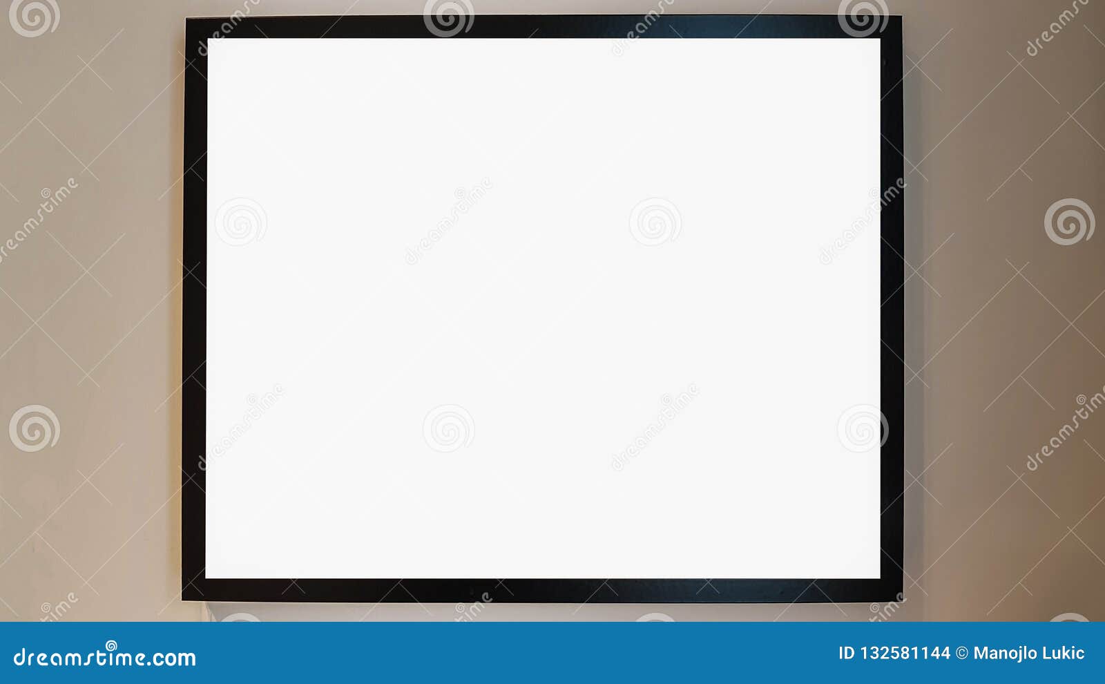 Empty Frame Blank Advertisement Banner Poster Mock Up Isolated Template ...