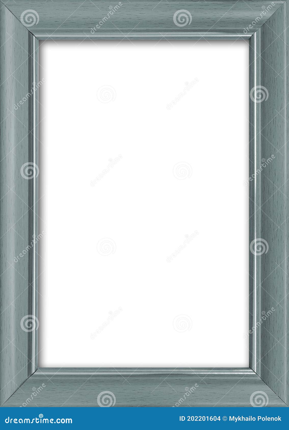 Empty Picture Frame with a Free Place Inside, Isolated on White Stock ...