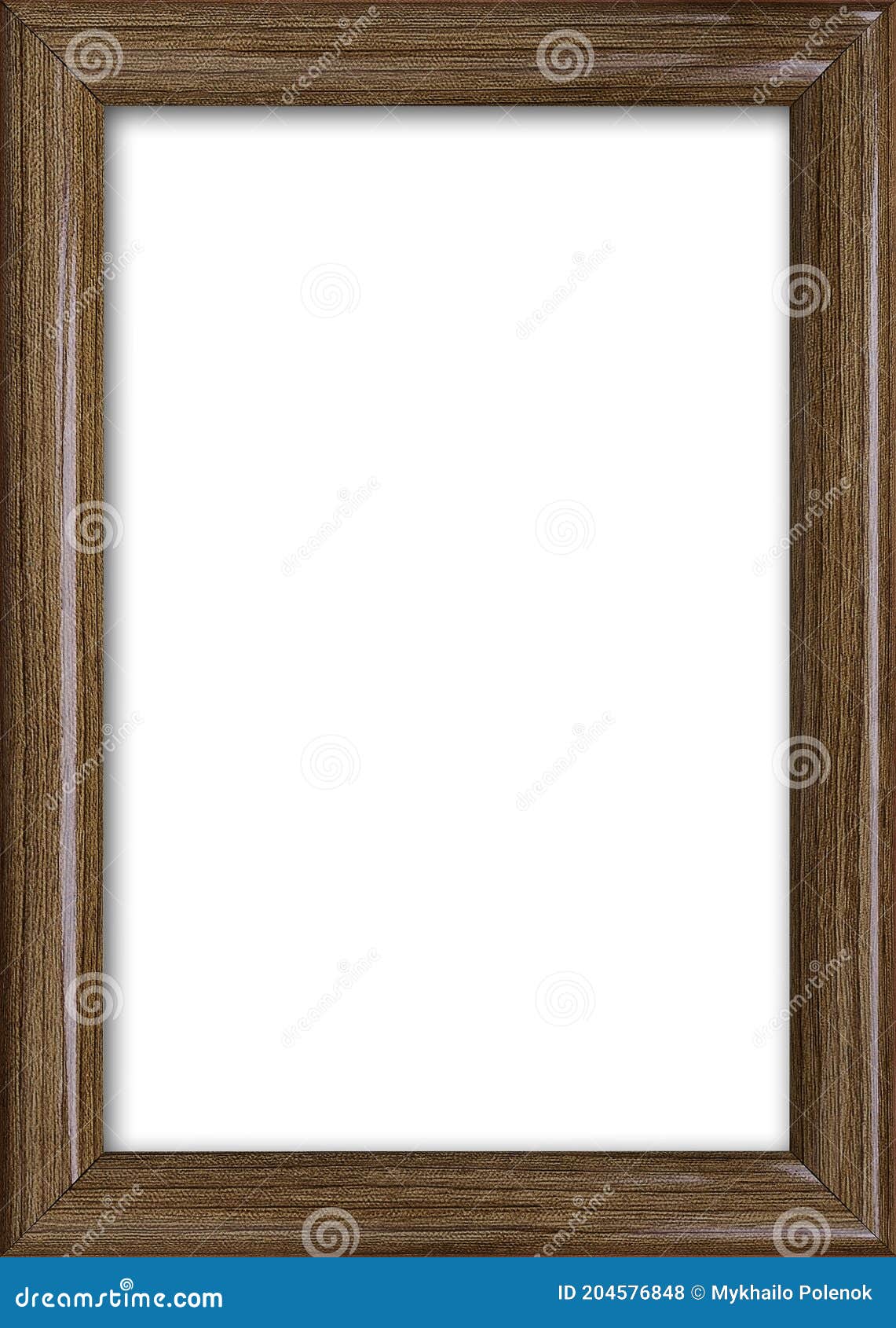 Empty Picture Frame with a Free Place Inside, Isolated on White Stock ...