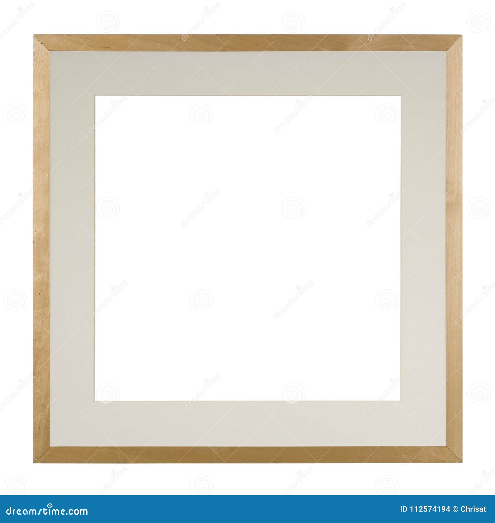 Picture Frame Isolated on White Stock Photo - Image of empty, white ...