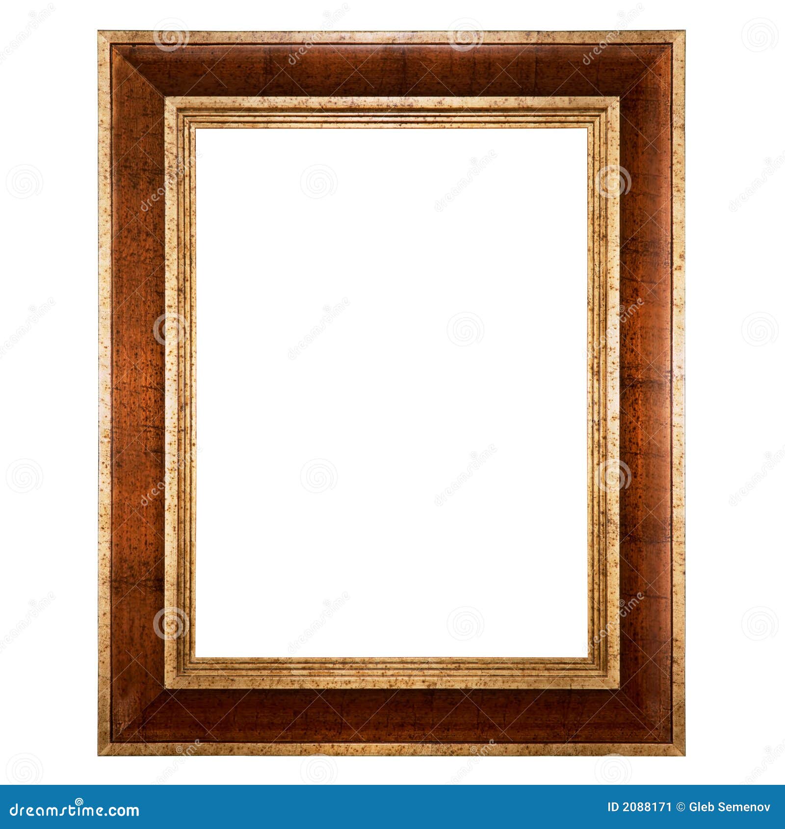 Empty Picture Frame Isolated Stock Image - Image of deco, decorative ...
