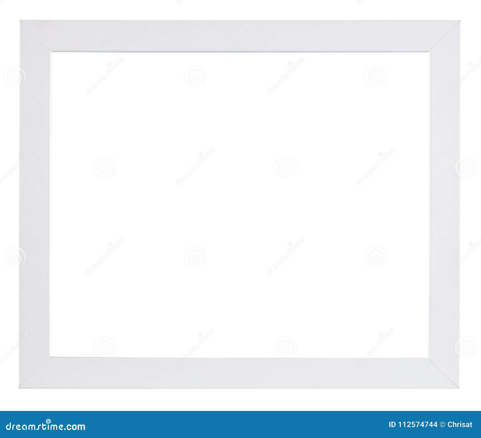 Empty Picture Frame in Plain White High Gloss Finish Stock Photo ...