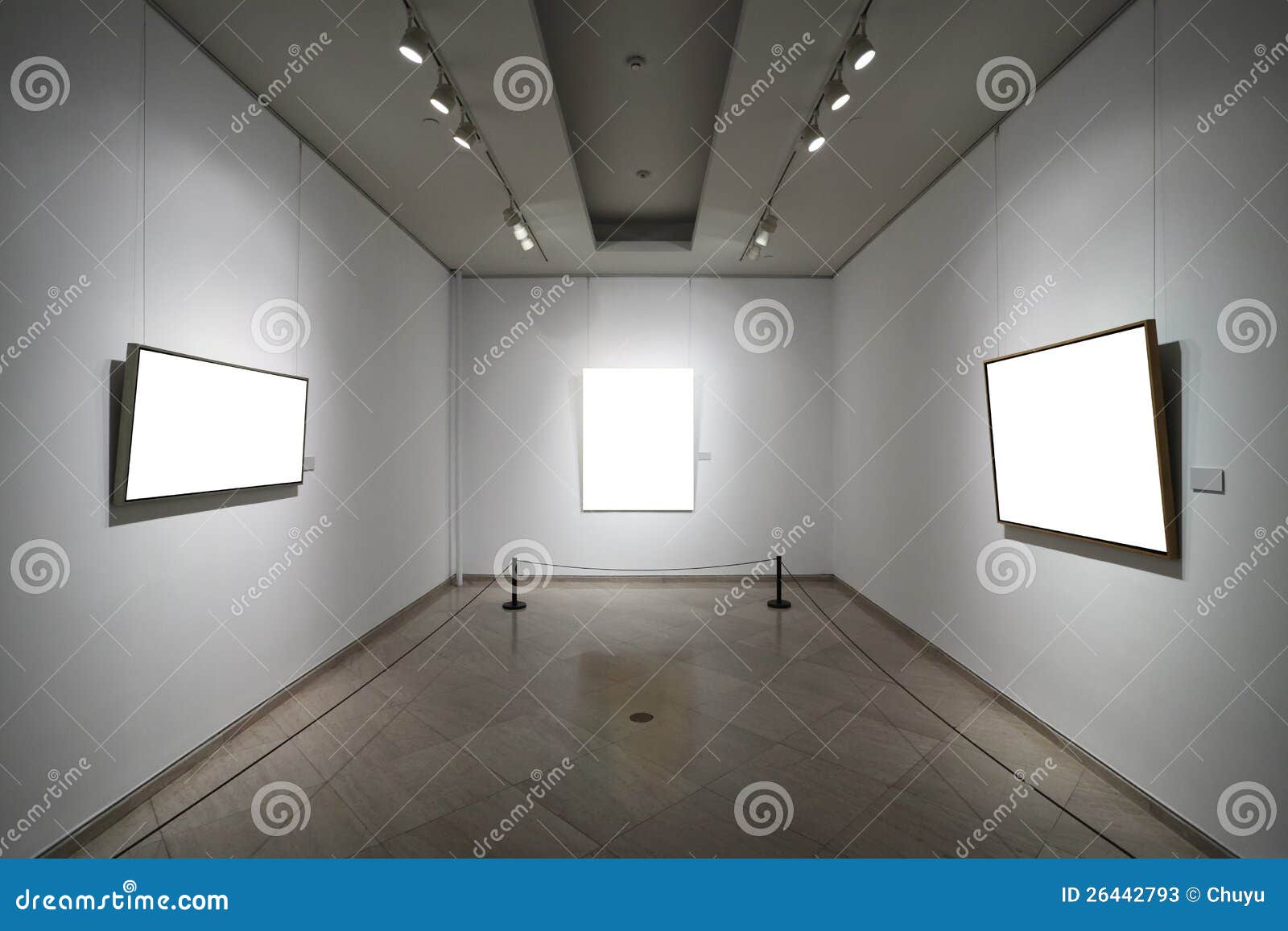 Empty picture frames stock image. Image of clean, display - 26442793