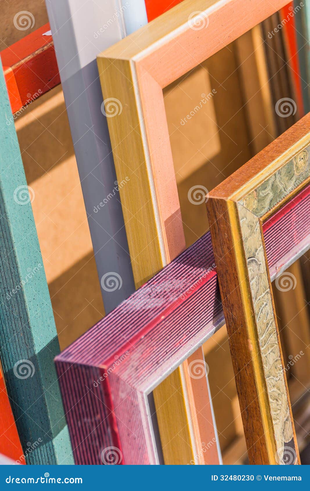 Empty picture frames stock photo. Image of rectangle - 32480230
