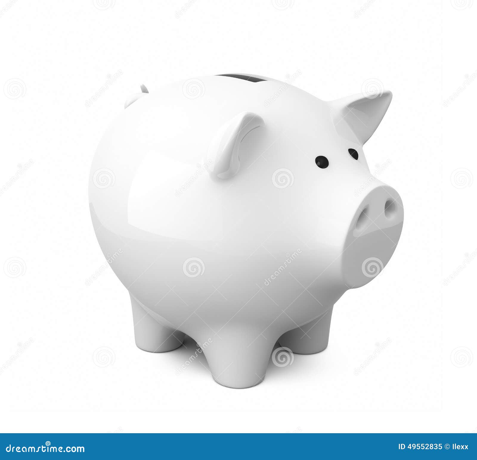 Empty piggy bank stock illustration. Illustration of savings - 49552835