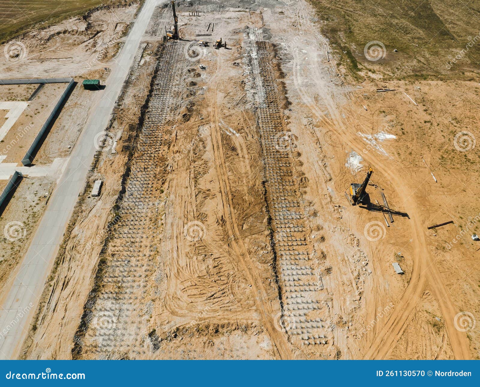 Empty Pile Field Prepared for Construction of New Mine Stock Photo ...