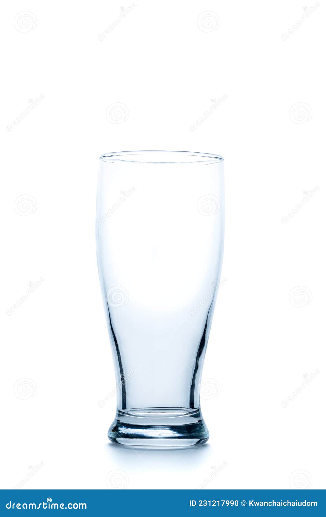 Empty Pilsner Glass or Beer Glass Isolated on White Background Stock ...