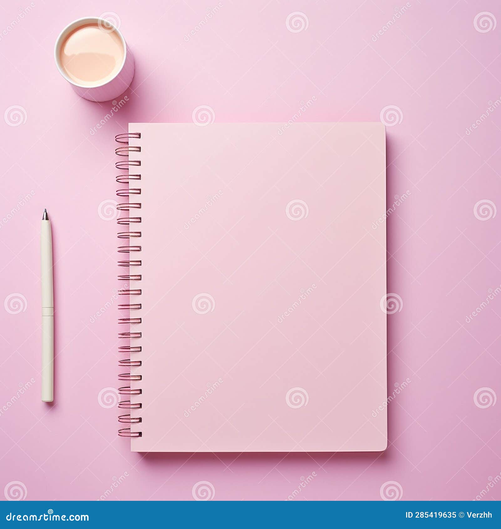 Empty Pink Office Wall For Logo Stock Photography | CartoonDealer.com ...