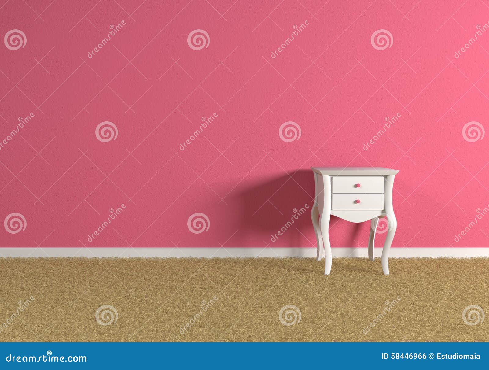 Empty pink room stock photo. Image of decorative, light - 58446966