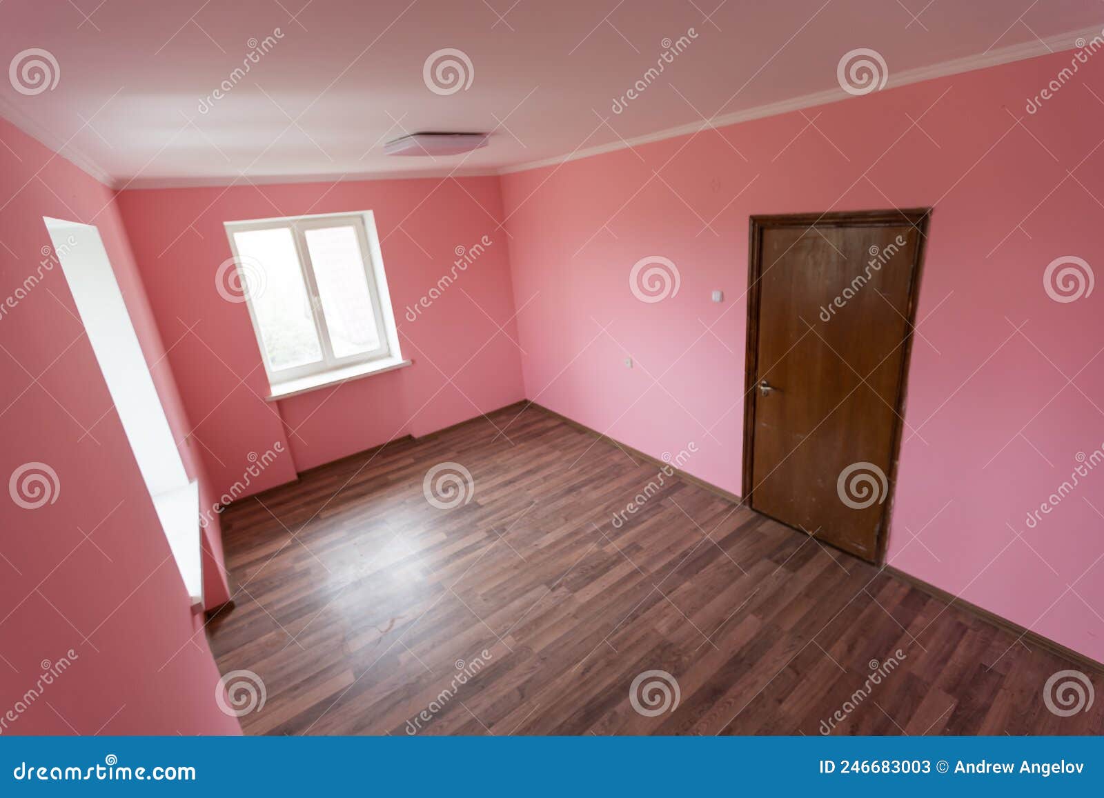 Empty Pink Room Interior for Design and Decoration Stock Image - Image ...