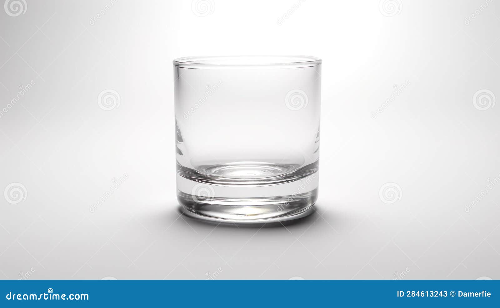 An Empty Pint Glass Isolated on a White Background Stock Illustration ...