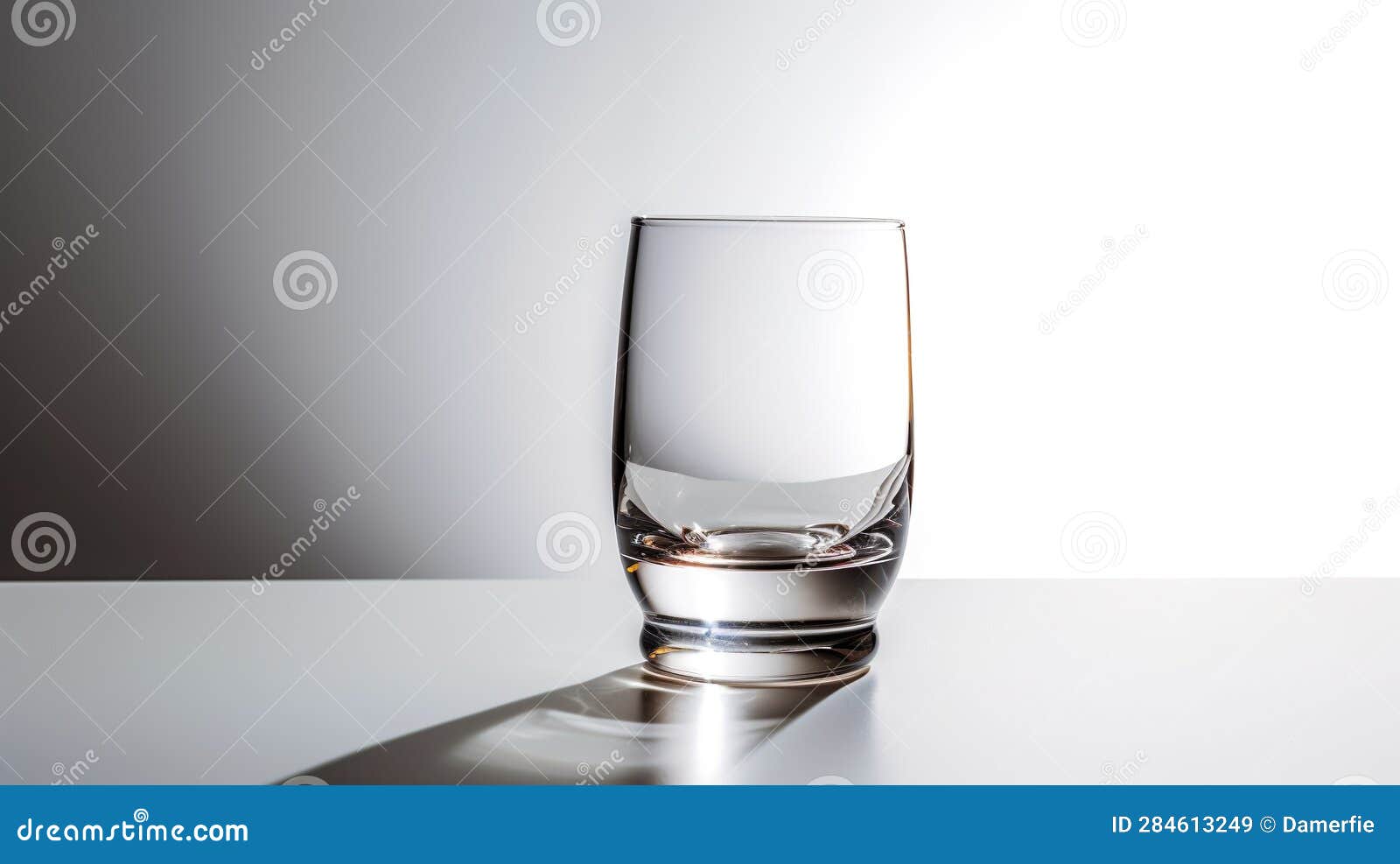 An Empty Pint Glass Isolated on a White Background Stock Illustration ...
