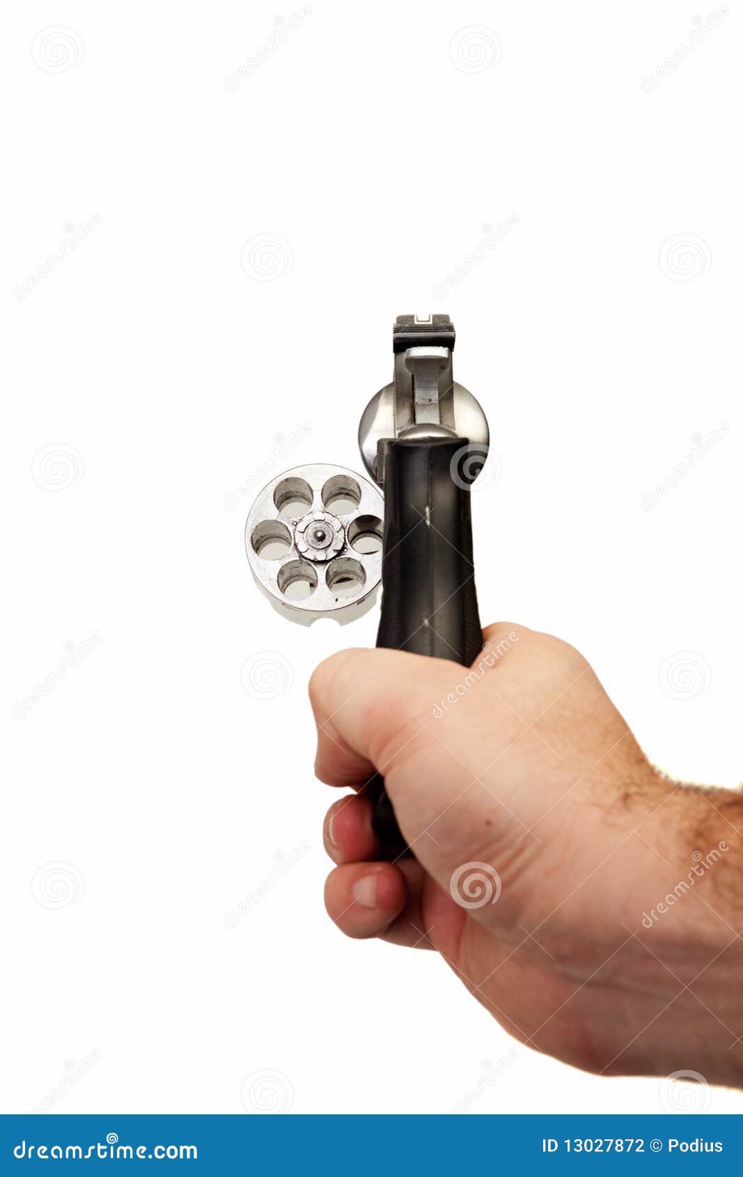 Empty Pistol stock photo. Image of weapon, hand, trigger - 13027872