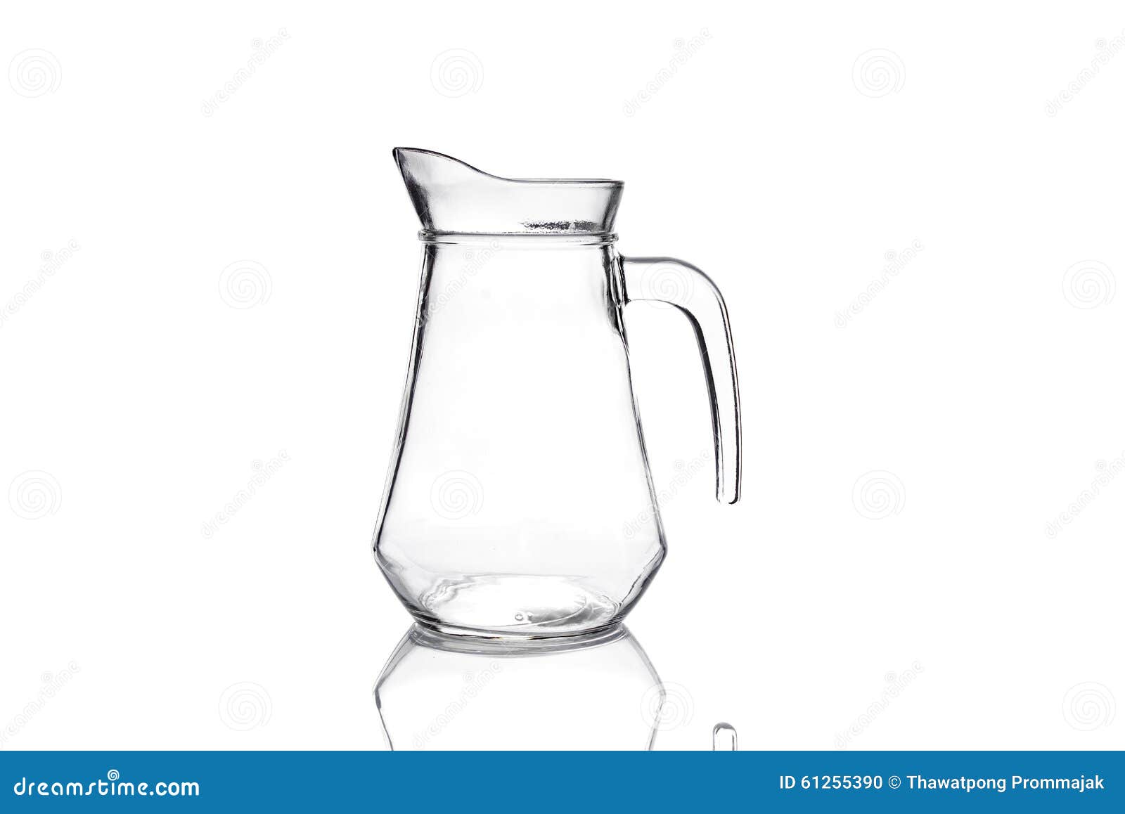 Empty Pitcher Isolated on a White Stock Photo - Image of abstract ...
