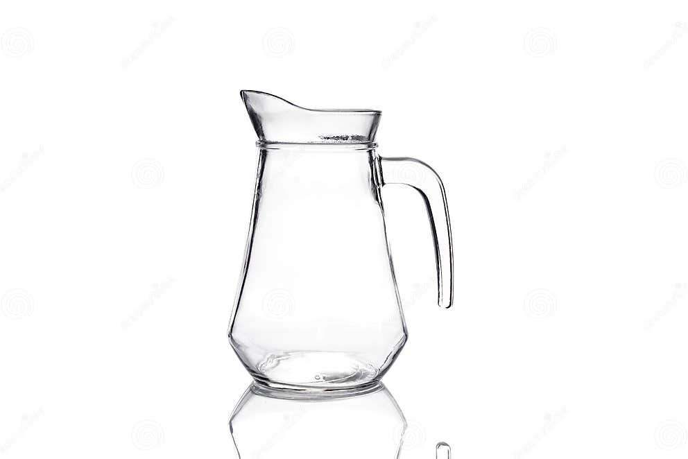 Empty Pitcher Isolated on a White Stock Photo - Image of abstract ...