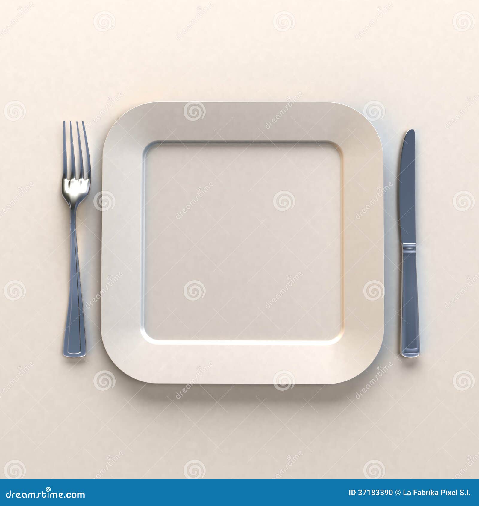 Empty Place setting stock illustration. Illustration of objects - 37183390