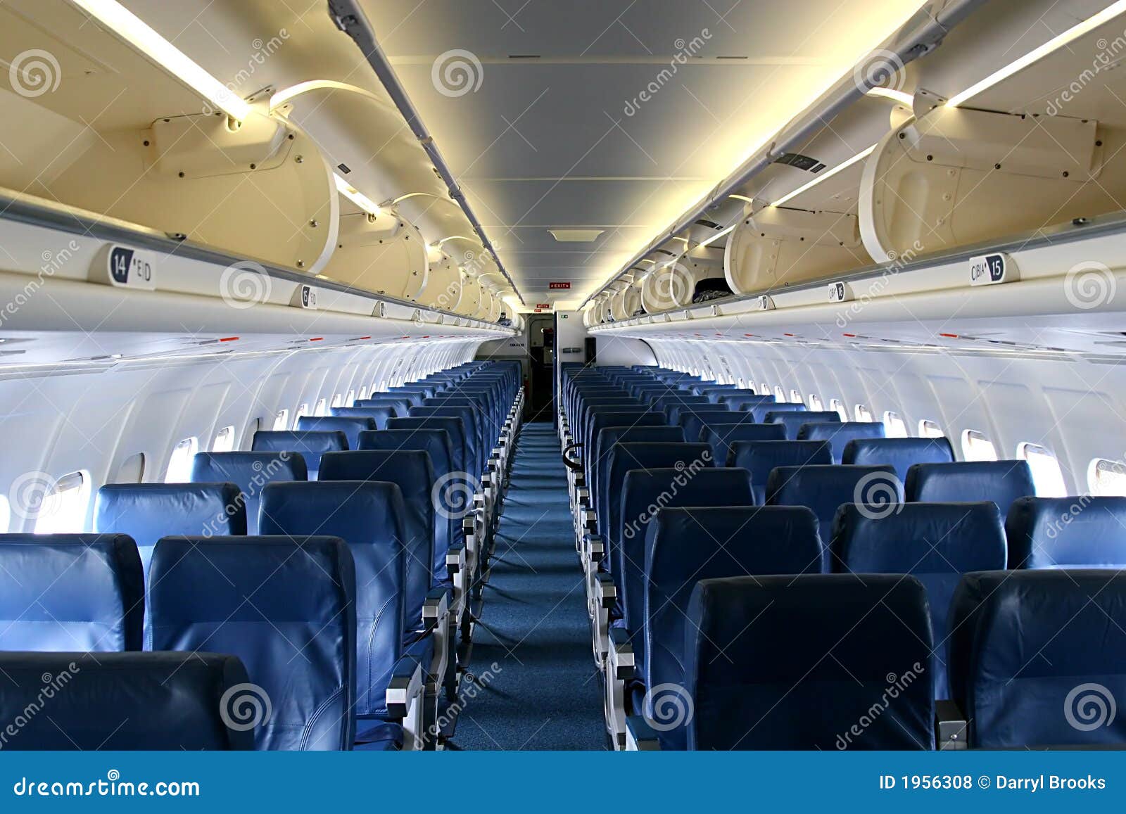 Empty Plane stock photo. Image of blue, commercial, flying - 1956308