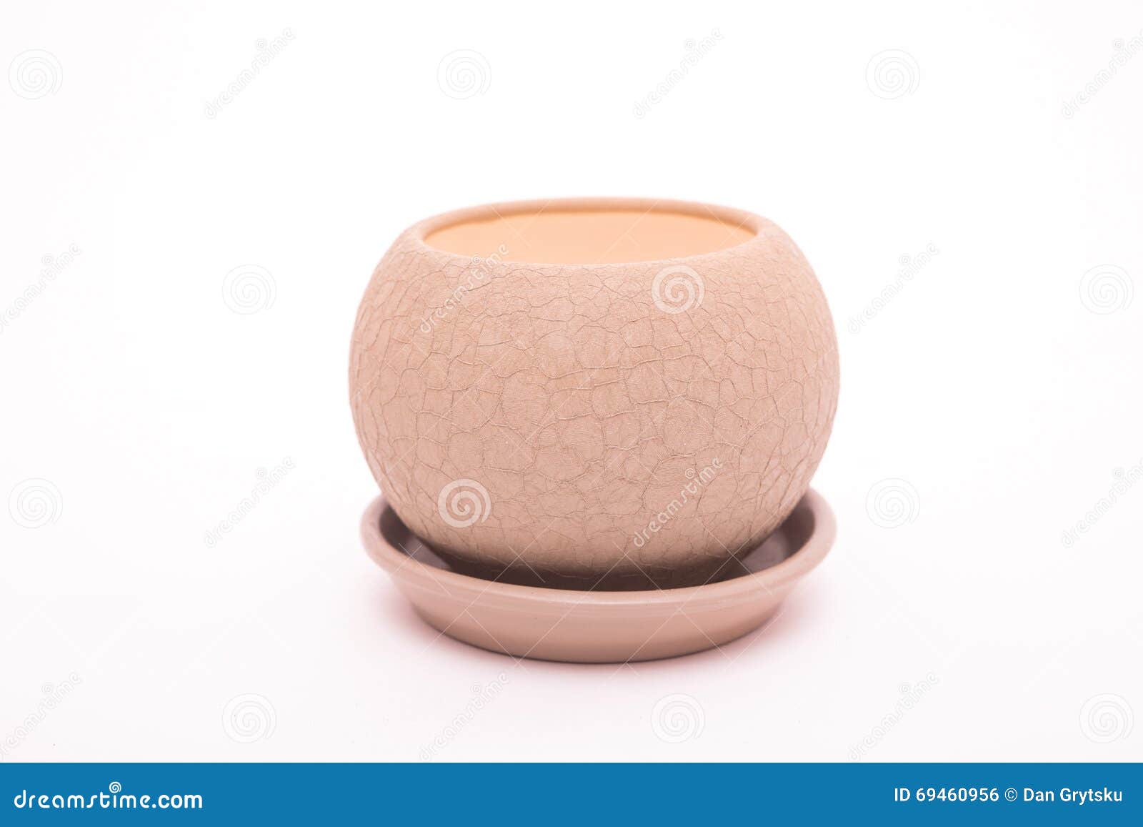 Empty plant pot isolated stock photo. Image of stoneware - 69460956