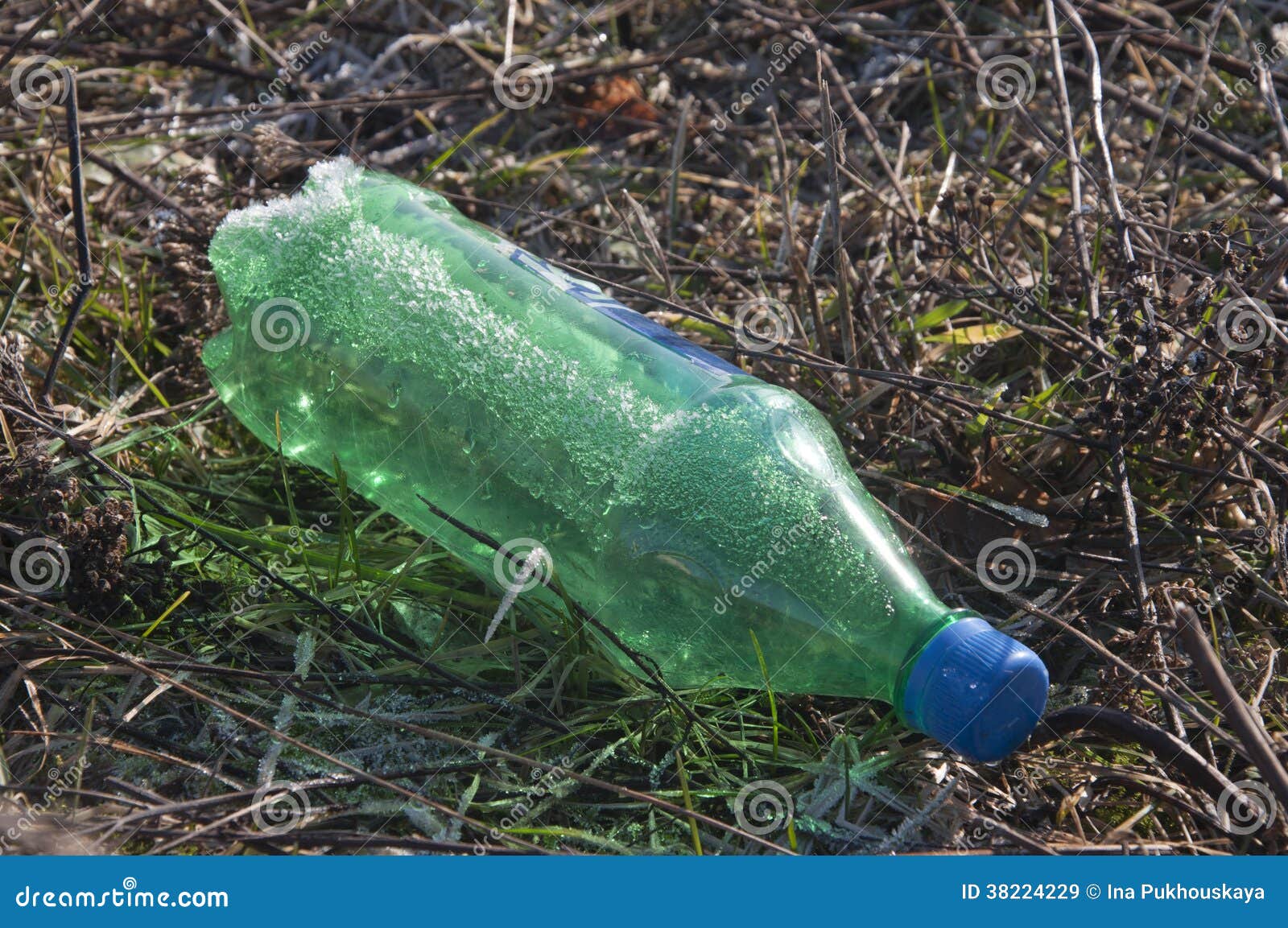Empty plastic bottle stock image. Image of pollution - 38224229