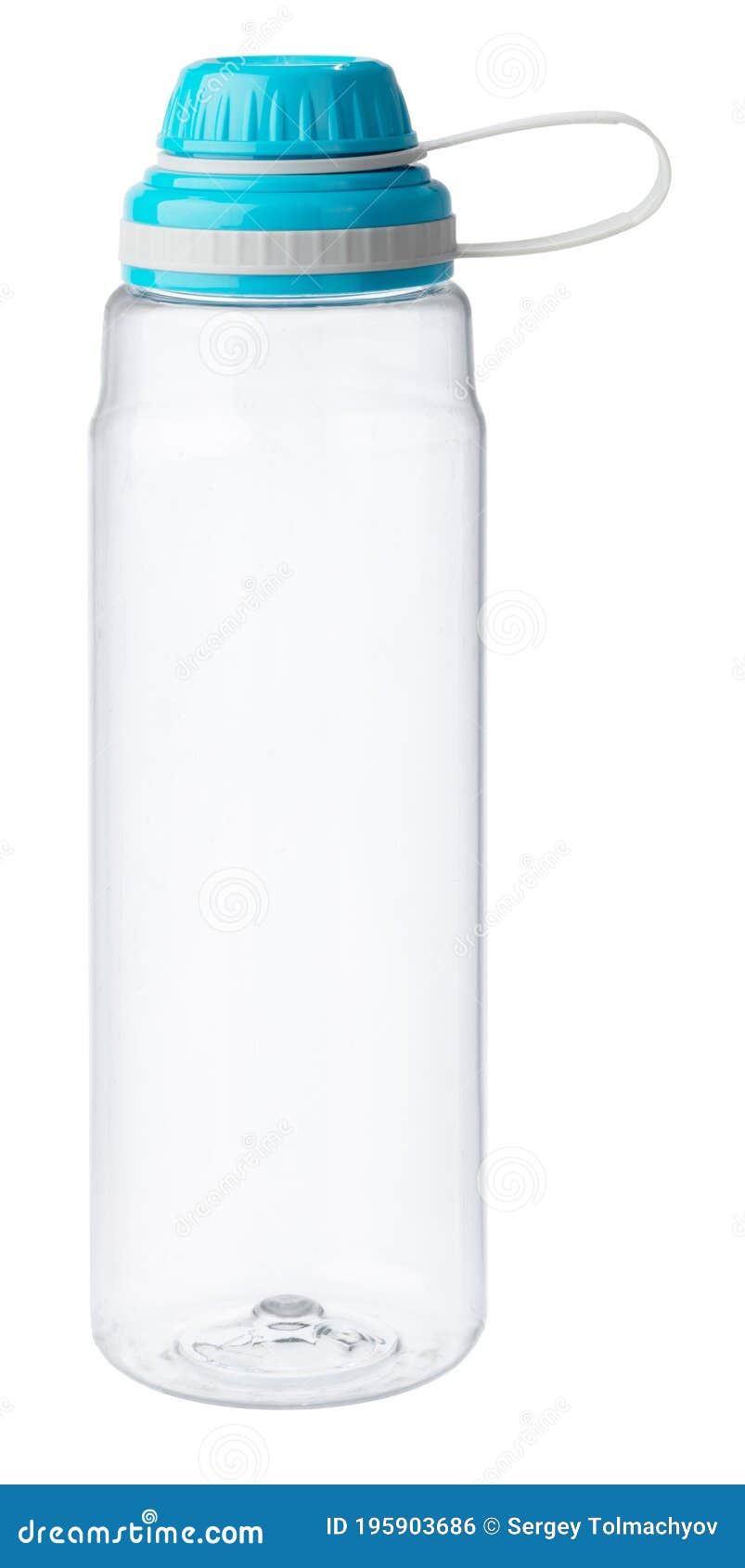 Empty Plastic Bottle for Drinks Isolated on White Stock Photo - Image ...