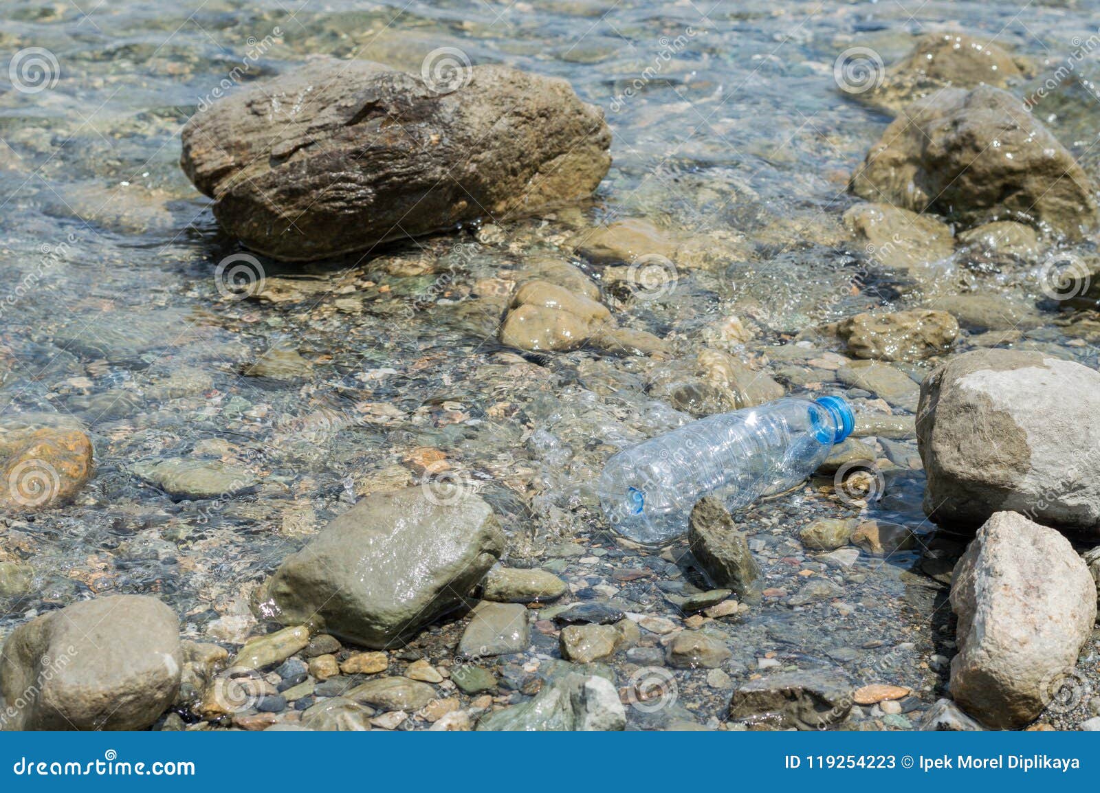 Empty Plastic Garbage Dumped in the Water Stock Image - Image of lake ...