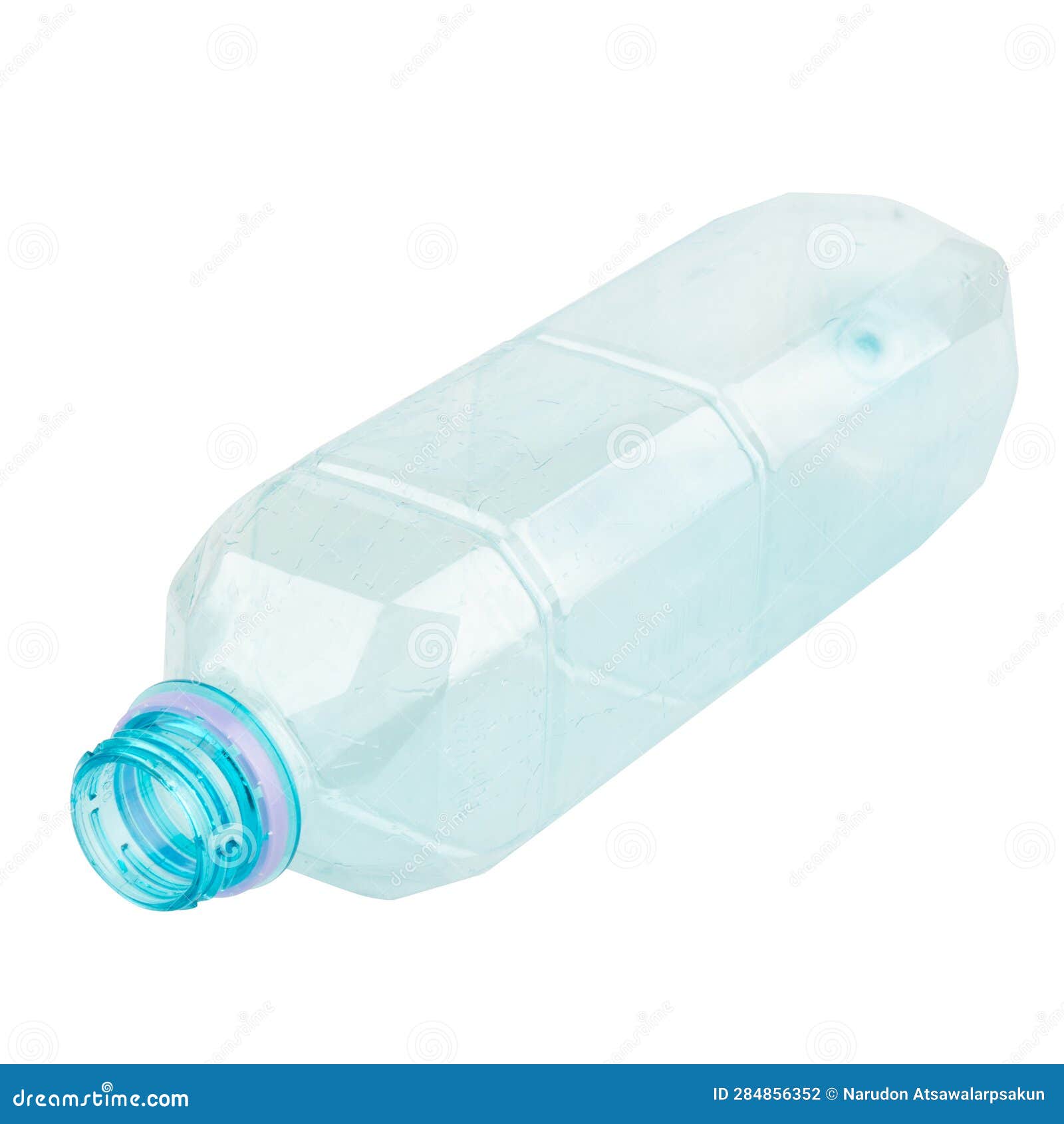 Empty Plastic Bottle Isolated on White Background Stock Photo - Image ...