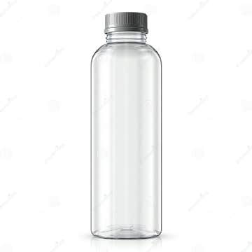 Empty Plastic Bottle Isolated on White Background Stock Illustration ...