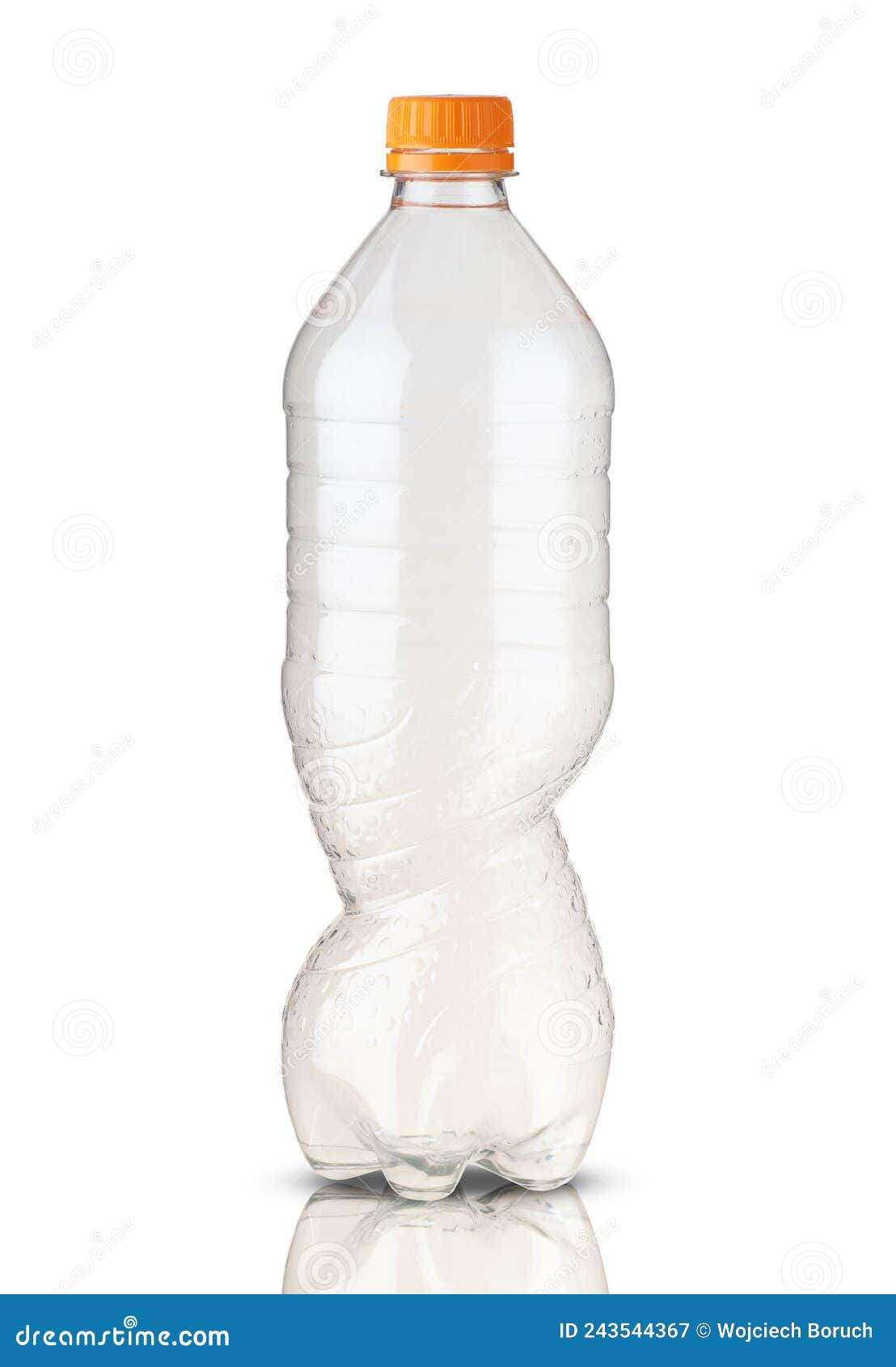 Empty plastic bottle stock image. Image of drink, reflection - 243544367