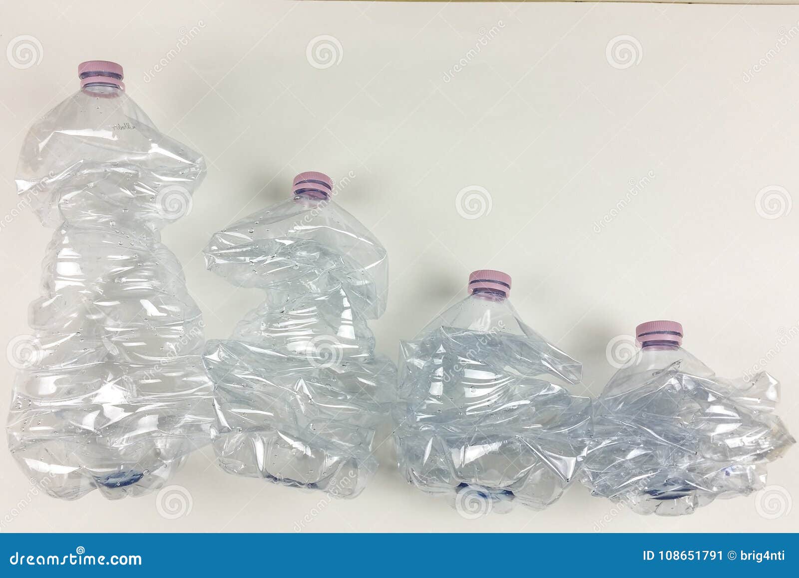 Empty Plastic Bottle on White Background Stock Image - Image of ...