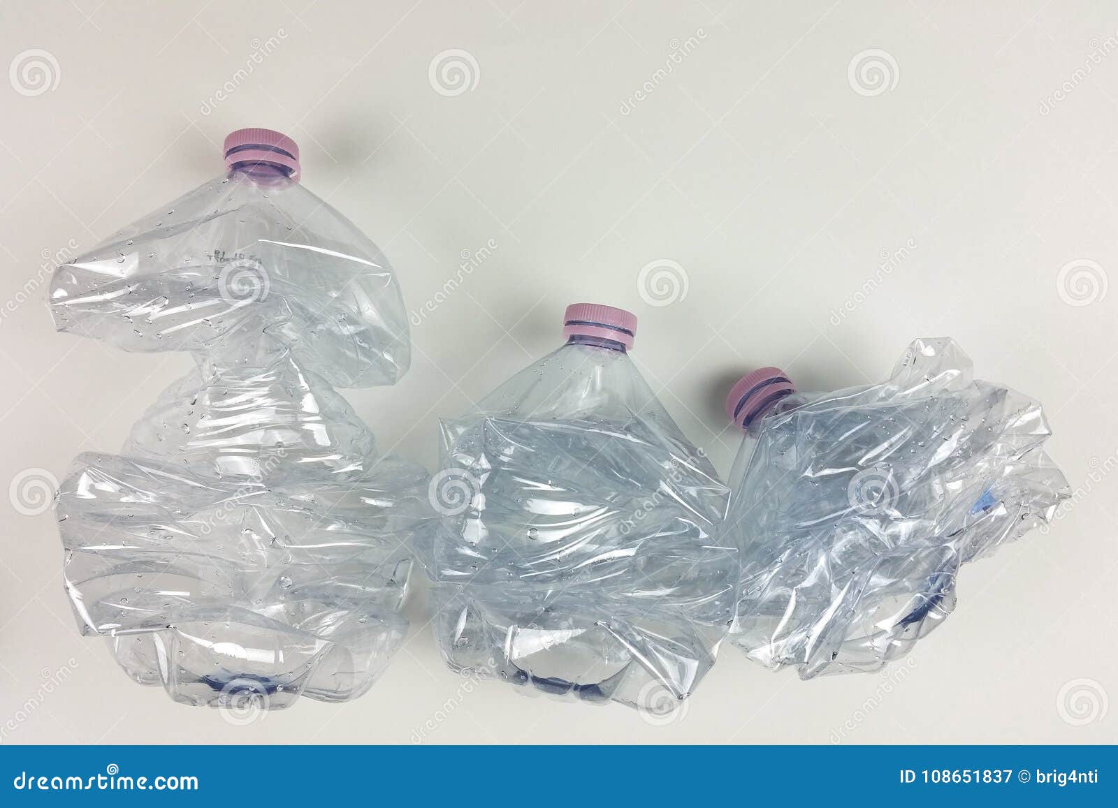 Empty Plastic Bottle on White Background Stock Image - Image of ...
