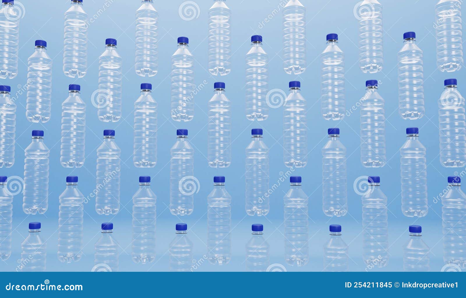 Empty Plastic Bottles Background. Recycling and Environment Concept ...