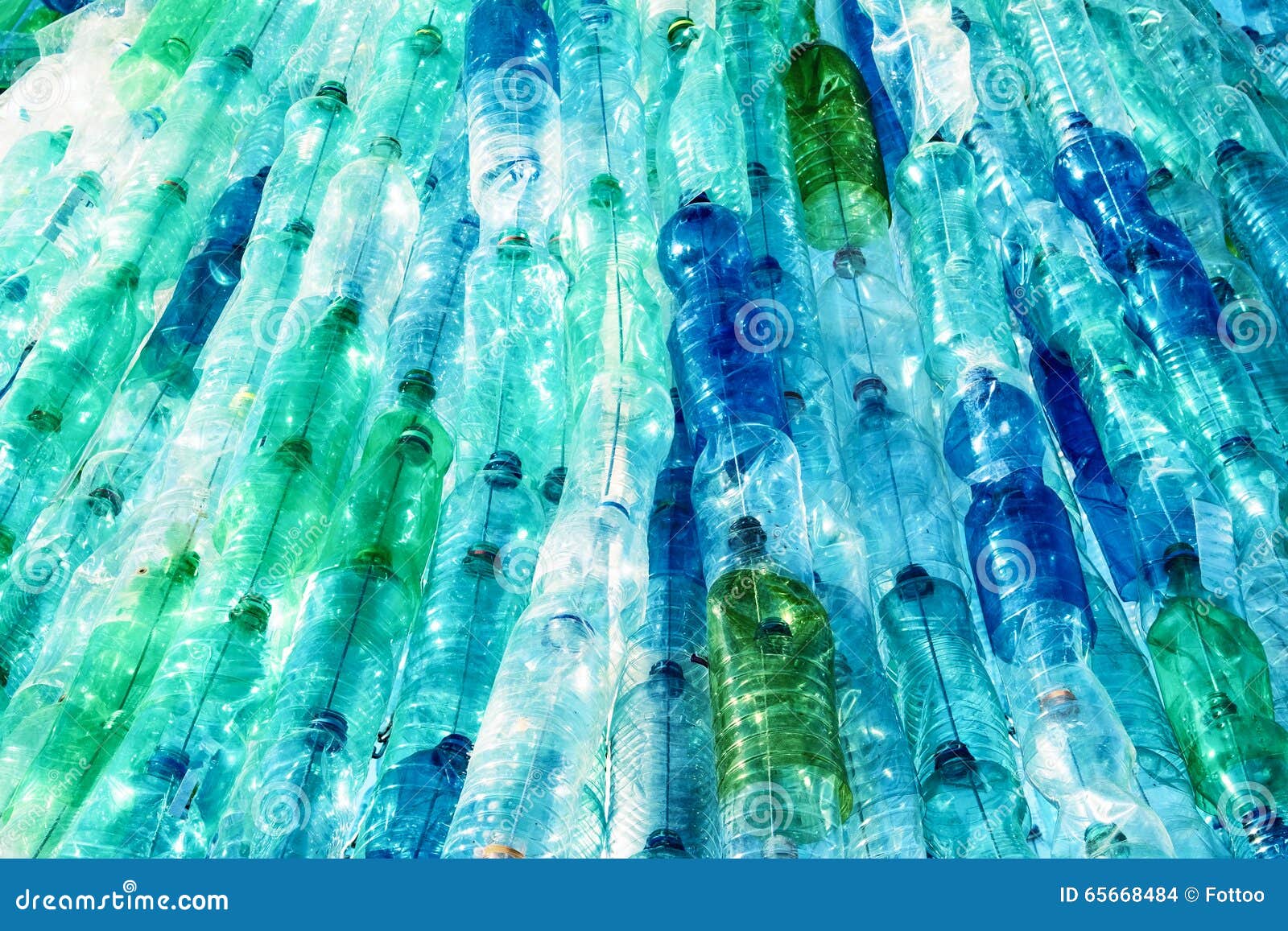 Empty plastic bottles stock photo. Image of environment - 65668484