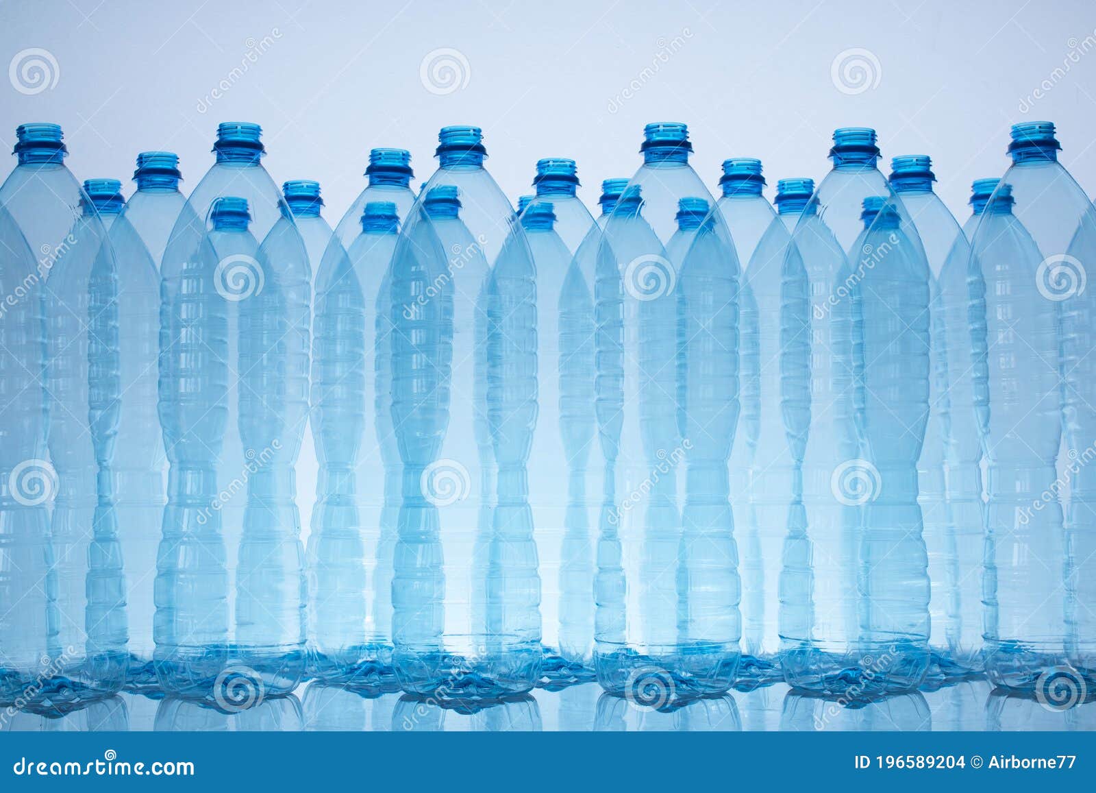 Empty plastic bottles stock photo. Image of dispose - 196589204