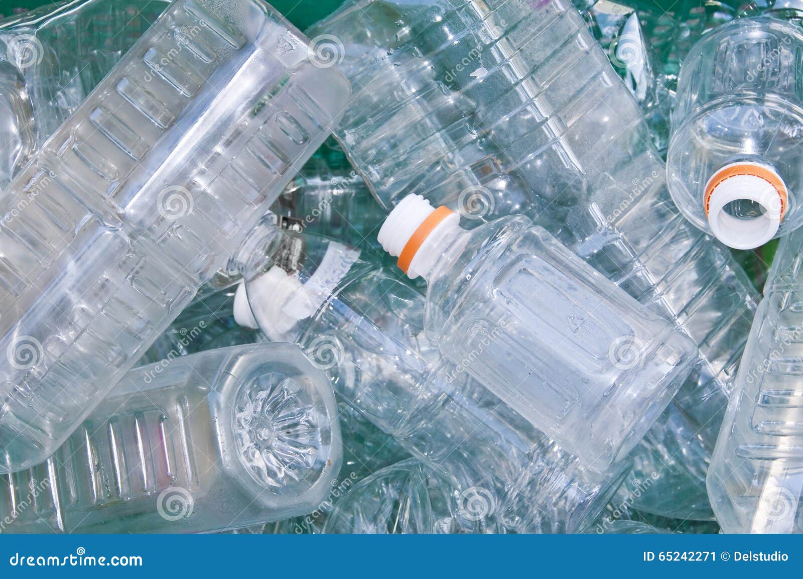 Empty plastic bottles stock image. Image of selection - 65242271