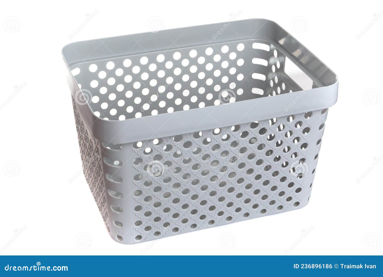 Empty Plastic Box on White Isolated Background Stock Photo - Image of ...