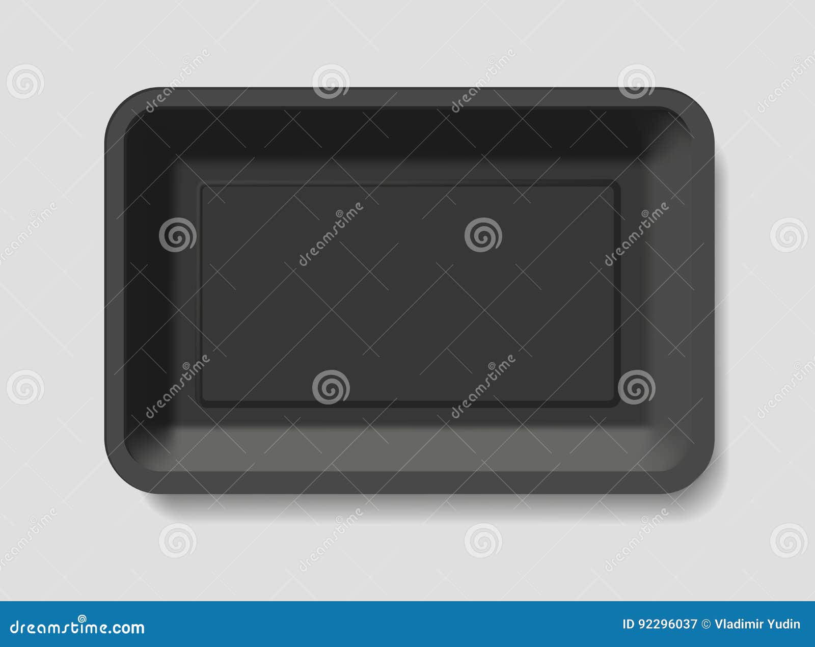 Empty plastic container stock vector. Illustration of breakfast - 92296037