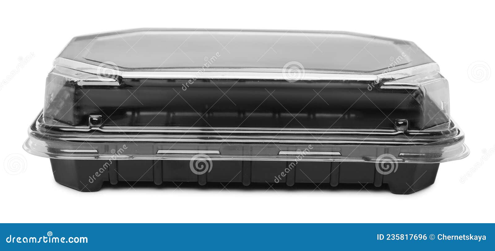 Empty Plastic Container for Food Isolated on White Stock Photo - Image ...