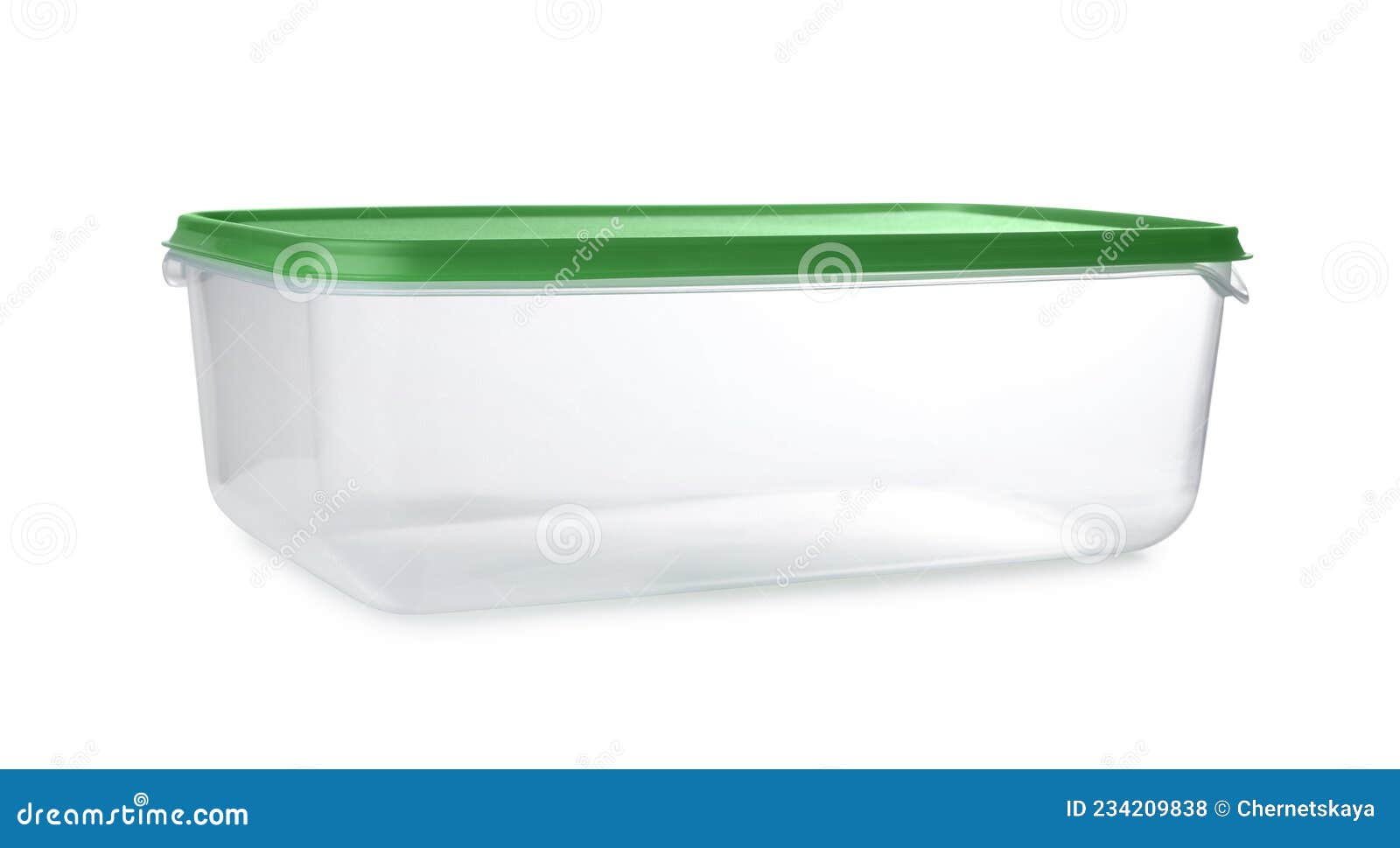Empty Plastic Container for Food Isolated on White Stock Photo - Image ...