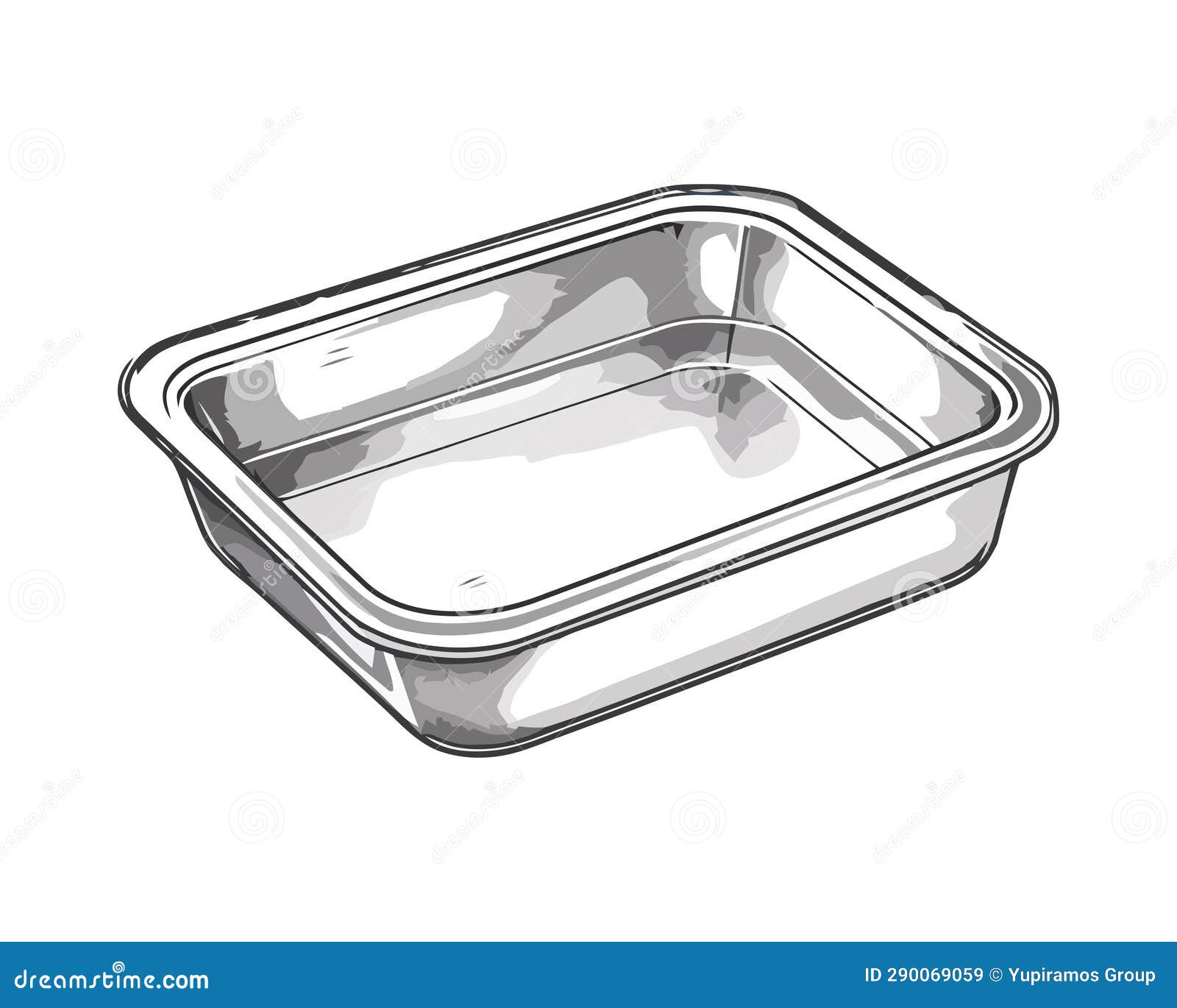 Empty Plastic Container with Metal Lid Icon Stock Illustration ...