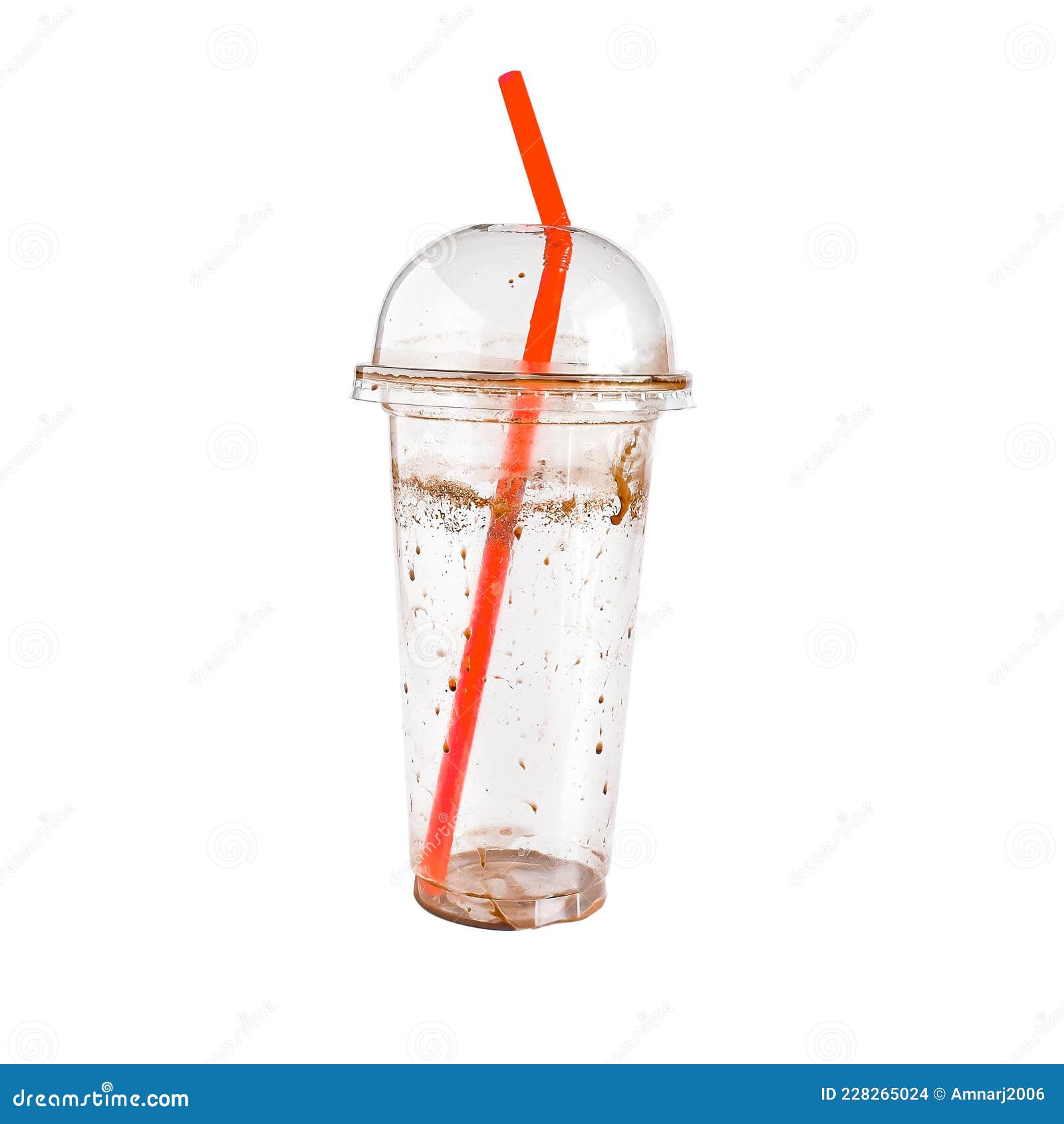 Empty Plastic Cup for Cocktail Stock Photo - Image of sweet, cool ...