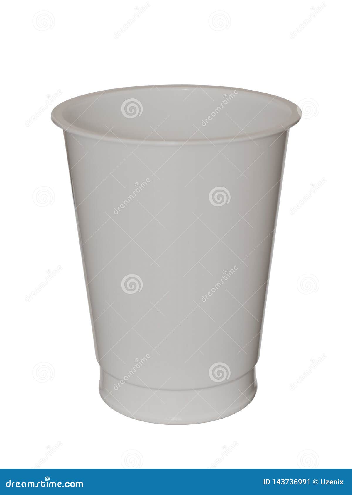 Empty Plastic Cup Isolated on a White Background Stock Image - Image of ...
