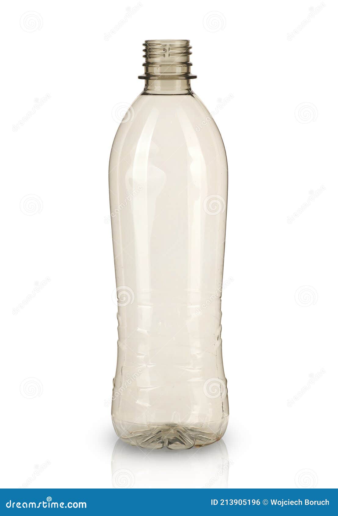 Empty plastic drink bottle stock photo. Image of plastic - 213905196